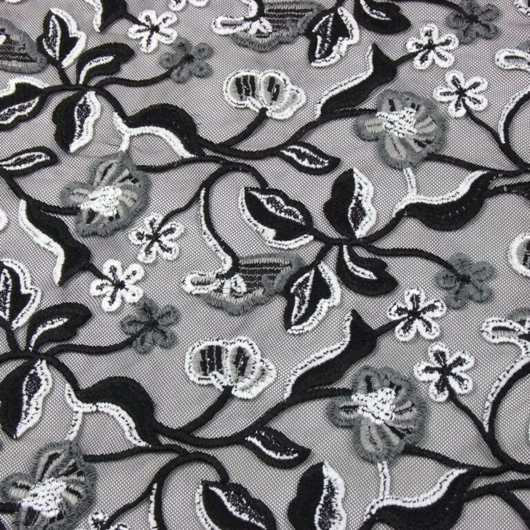Tissu Brodé au Mètre - Comptoir des Tissus